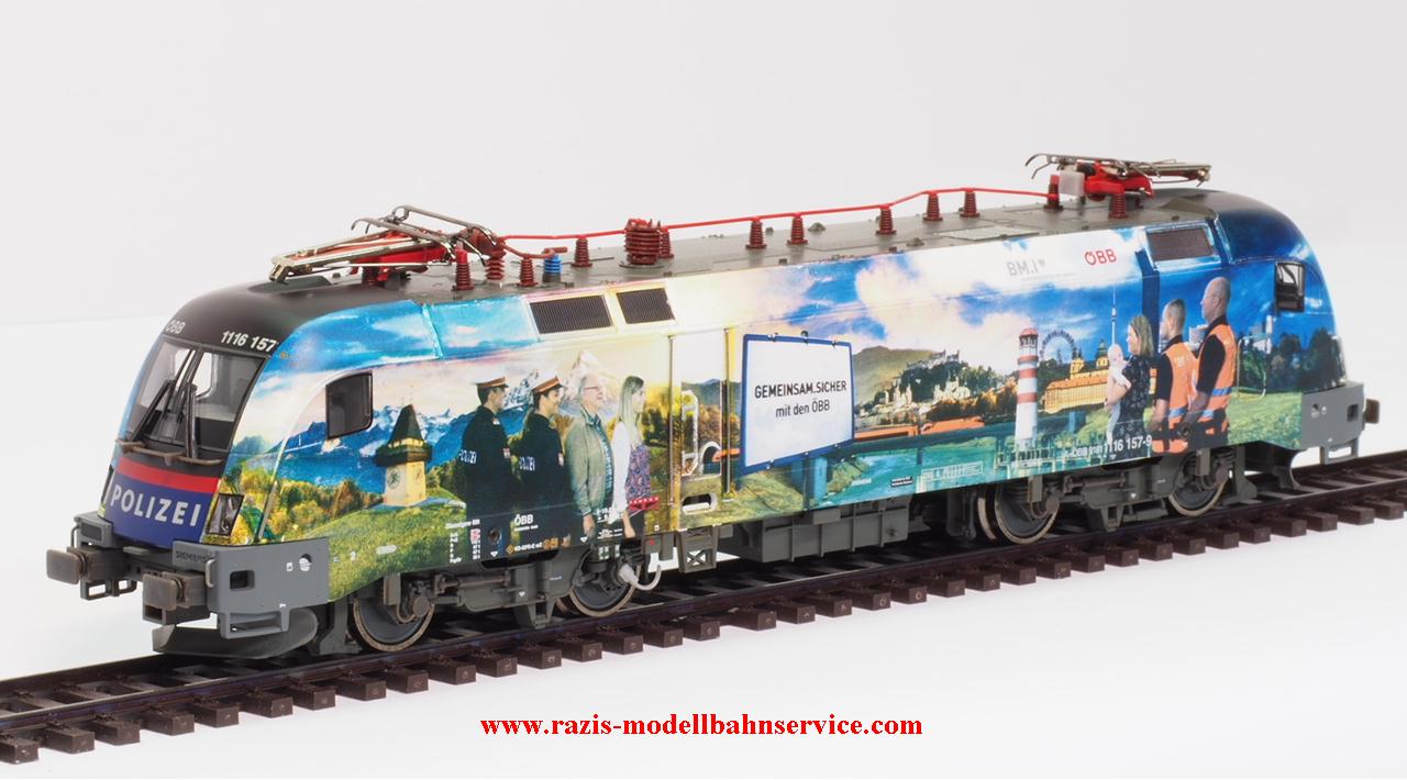 Razis Modellbahnservice - Polizei E-Lok 1116 157-9